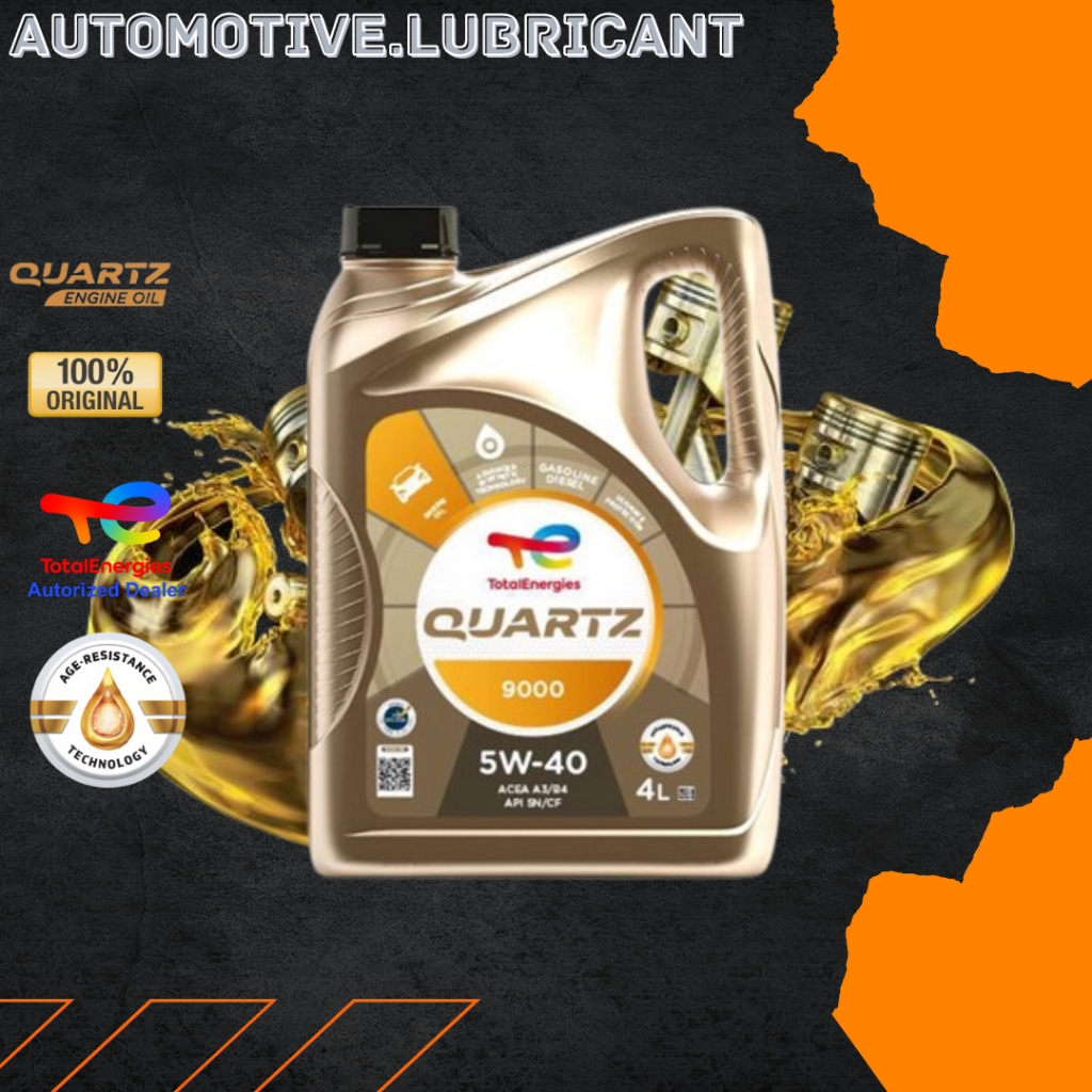 Total QUARTZ 9000 (Fully Synthetic) 5W40 Engine Oil 4L | Shopee Malaysia