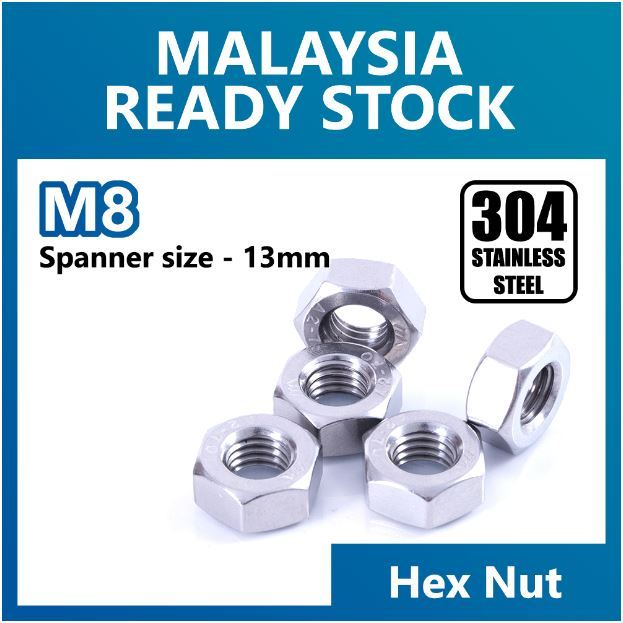 Hex Nut M2 M2.5 M3.5 M3 M4 M5 M6 M8 M10 M12 304 Stainless Steel Hexagon ...