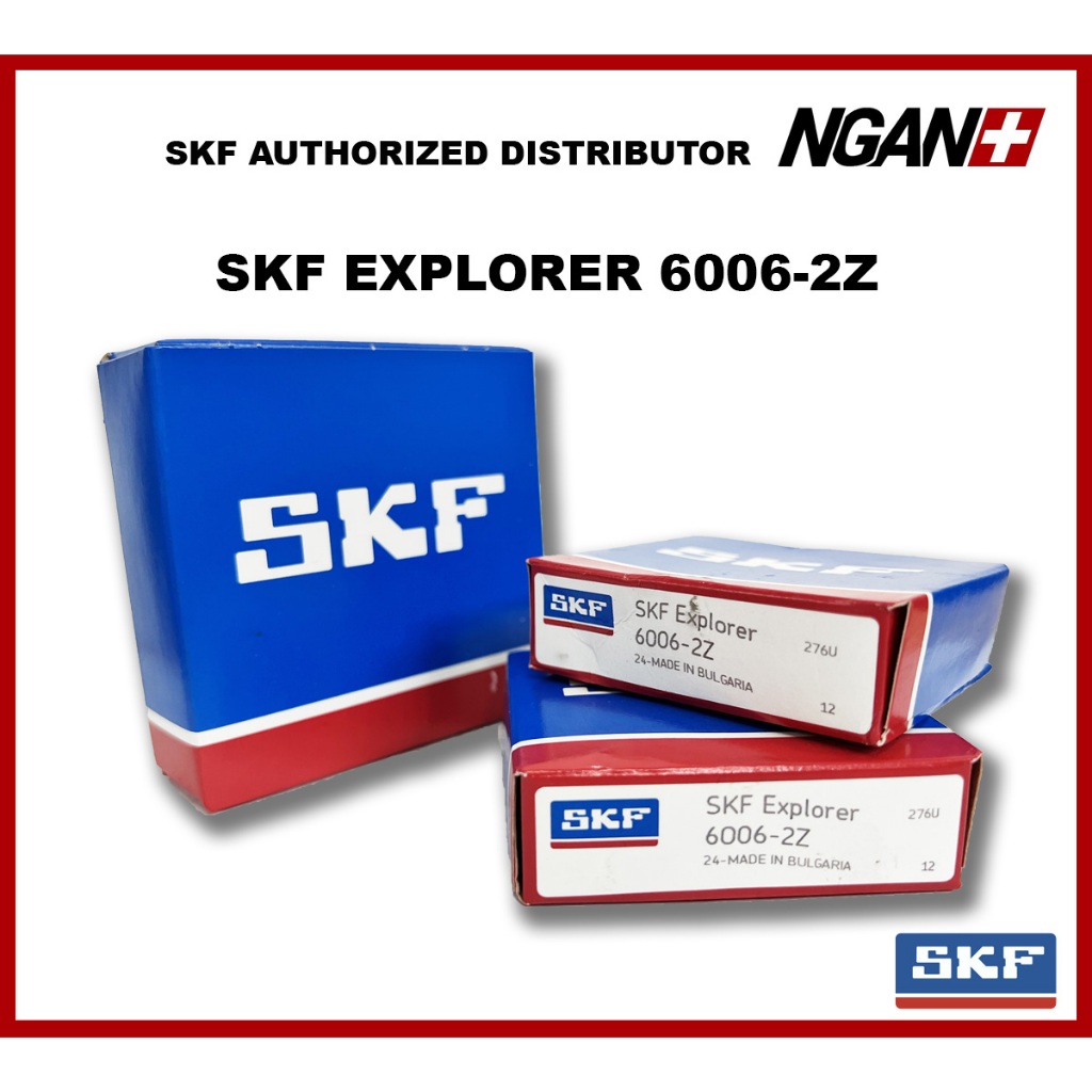 SKF 6006 2Z, 2Z/C3, 2RS1/C3 Deep Groove Ball Bearing (30MM X 55MM X 13MM) | Shopee Malaysia