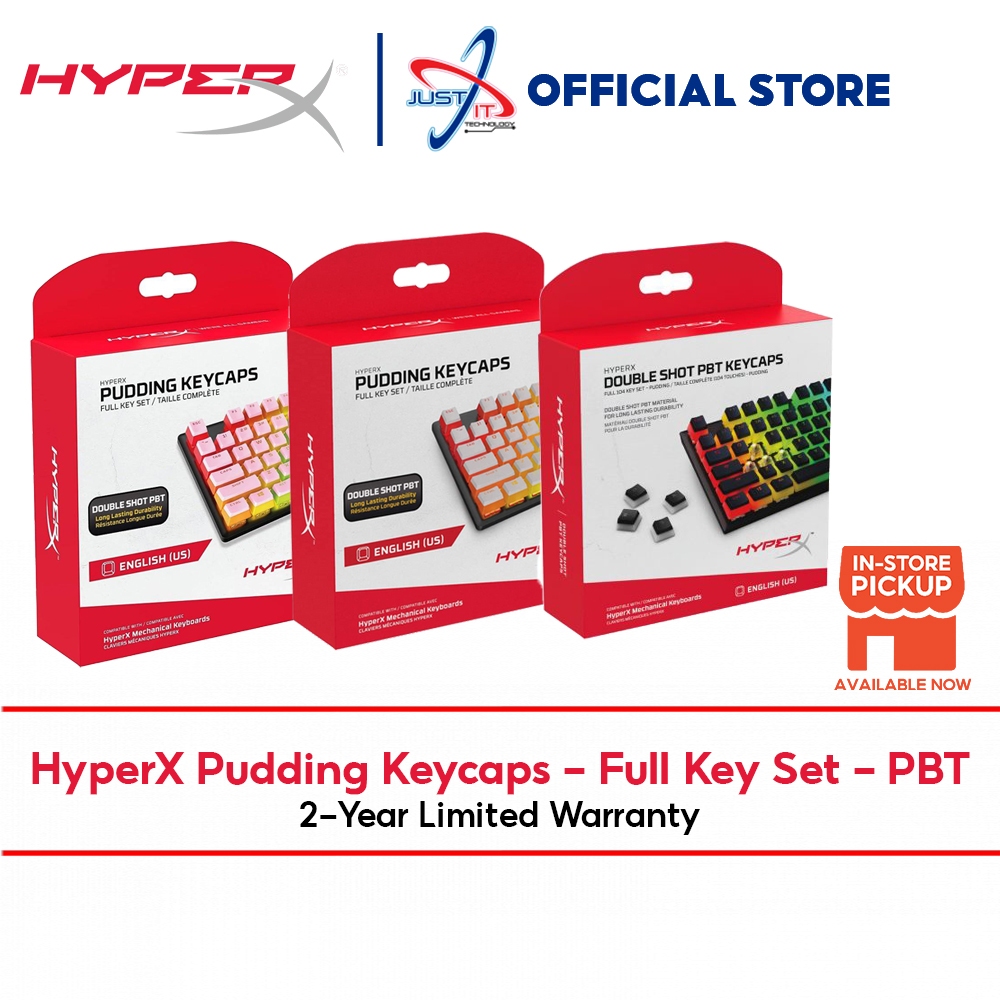 HyperX Pudding Keycaps Set - Black/White/Pink | Shopee Malaysia