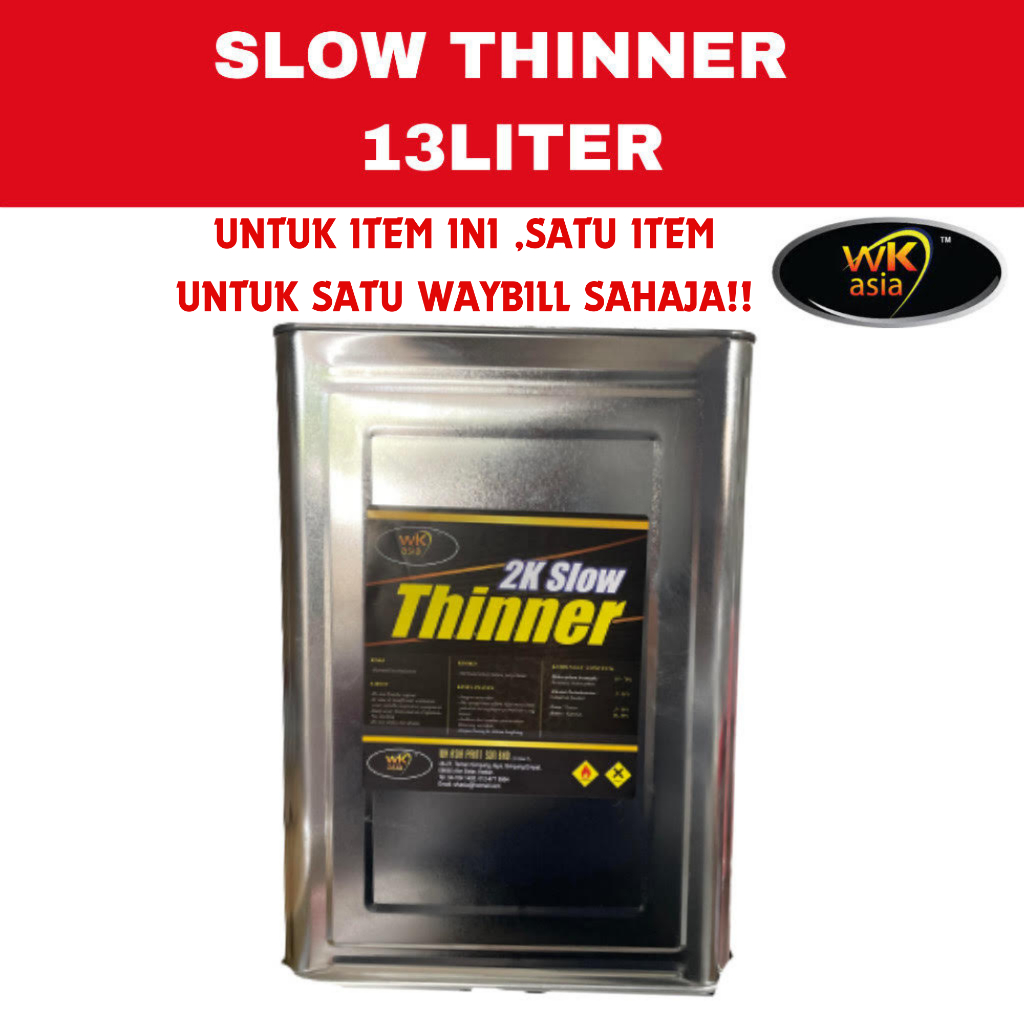 2K SLOW THINNER 13L FOR MOTOR AND CAR PAINT (READY STOCK) | Shopee Malaysia