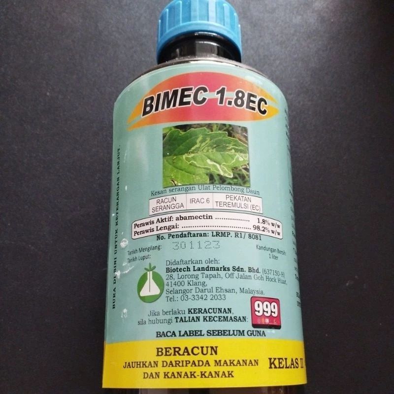 BIMEC 1.8 racun serangga 1liter (abamectin) | Shopee Malaysia