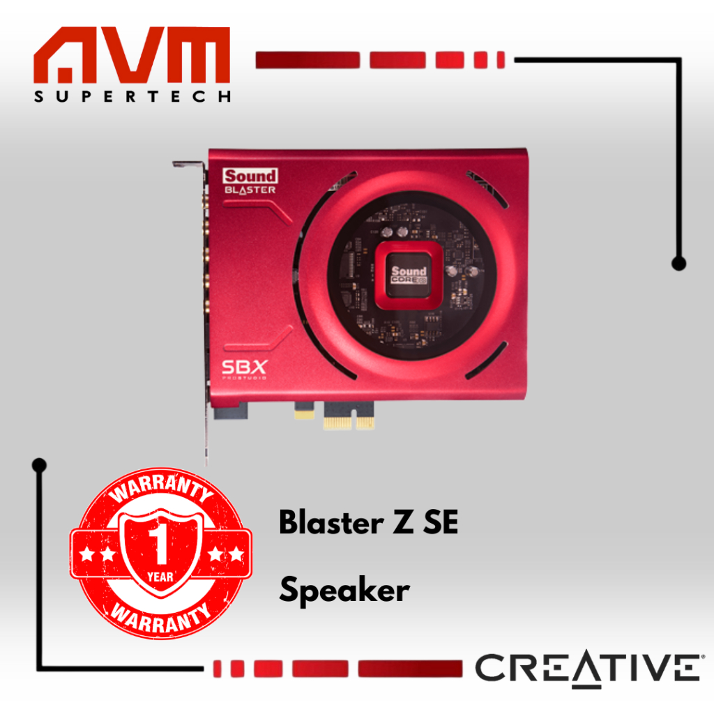 AVM CREATIVE Sound Blaster Z SE High-performance PCI-e Gaming and ...