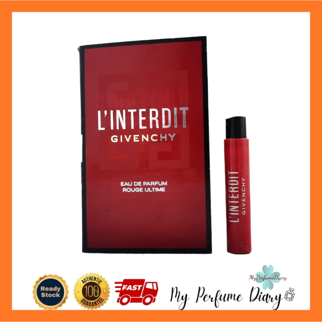 Givenchy L'Interdit EDP Rouge Ultime 1ml Perfume Vial Sample for Her ...