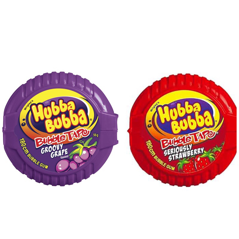 Wrigley's Hubba - Bubba Bubble Gum Tape Strawberry / grape 56g | Shopee ...