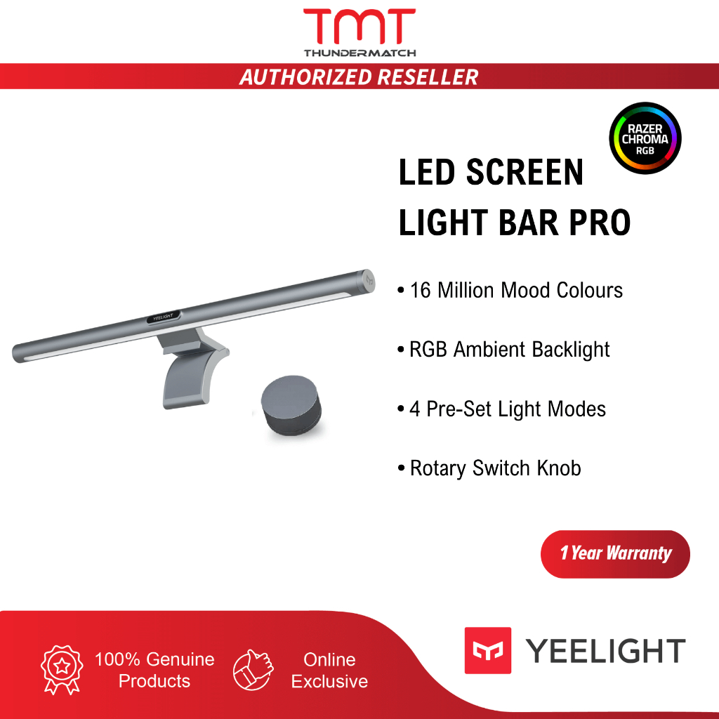 (OPEN BOX SET) Yeelight Computer Monitor Lamp Screen Light Bar Pro E ...