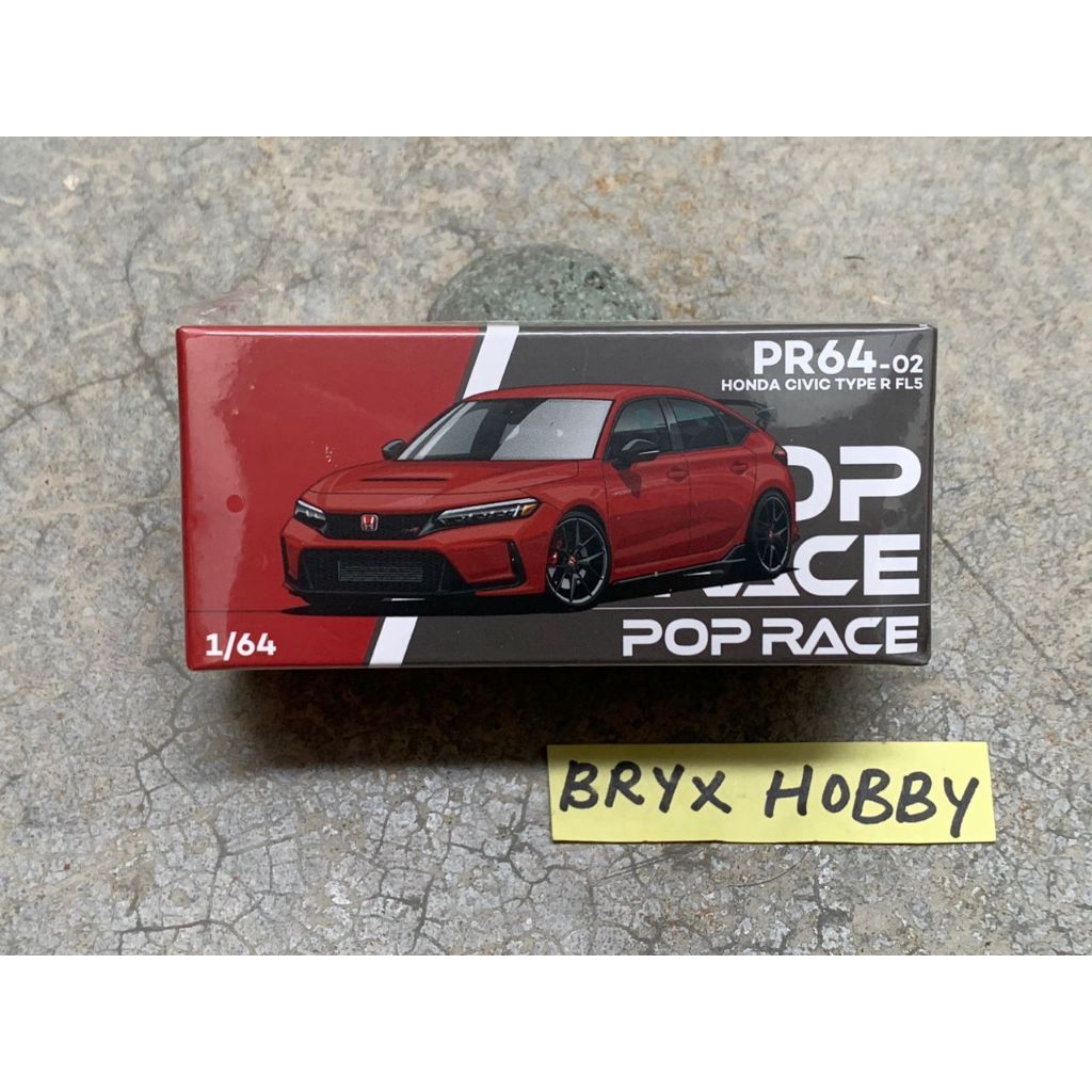 Pop Race Honda Civic Type R FL5 #PR640002 Rallye Red (1:64) | Shopee ...