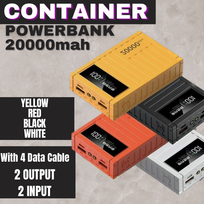 Container Design Original Power Bank 20000mAh Super Large Capacity ...