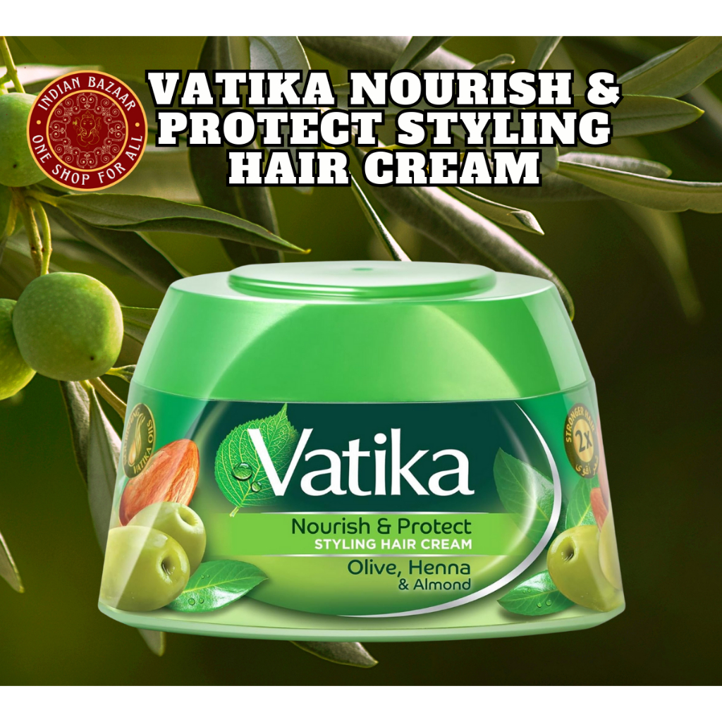 Vatika Hair Cream-Dandruff Guard Styling Hair Cream & Nourish Protect ...