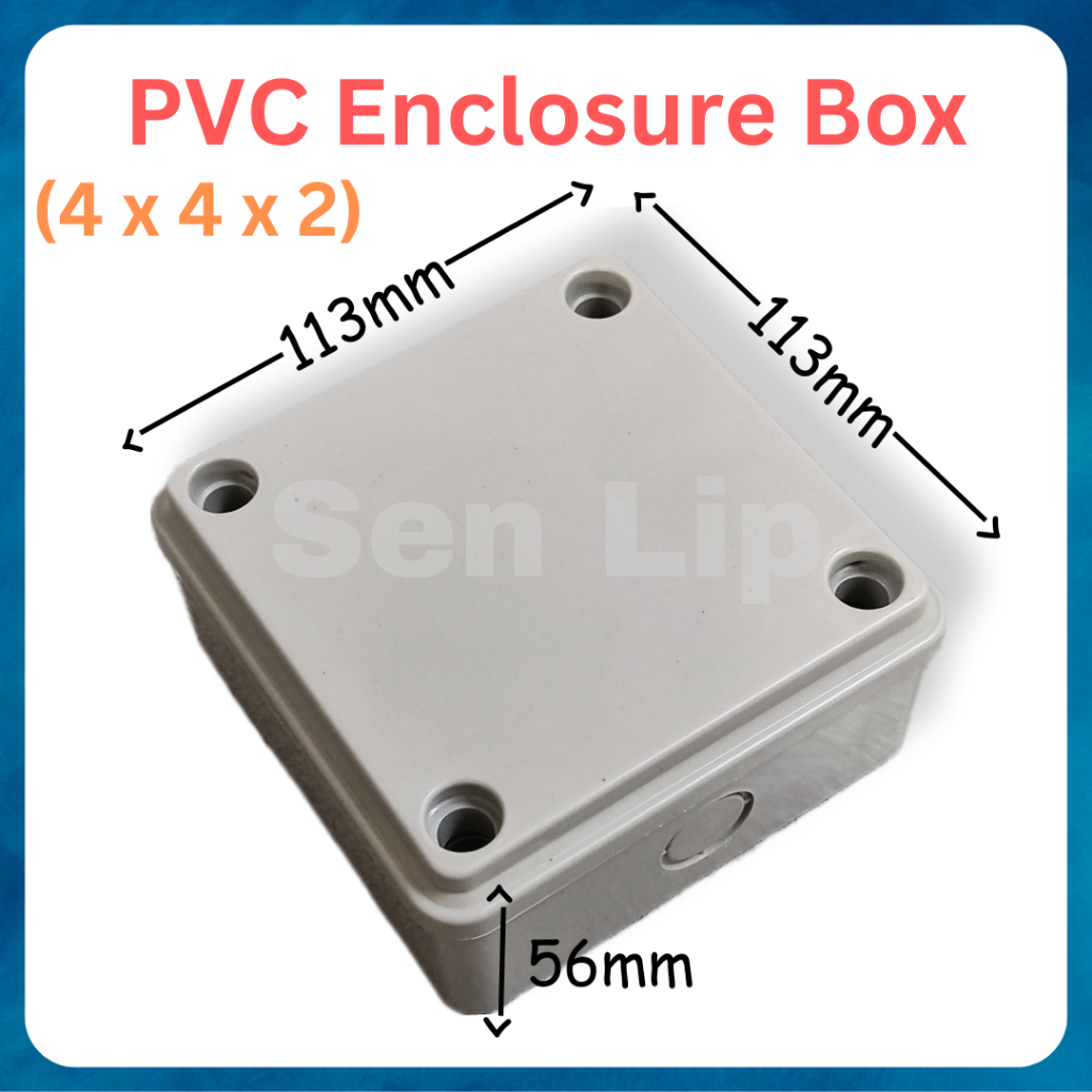 4x4x2, 6x4x3, 4x4x4, 6x4x4 PVC Multipurpose Weatherproof Enclosure Box ...