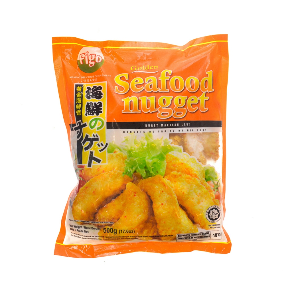 [SHCF] Figo Premium Golden Seafood Nugget 500g Frozen Halal | Shopee ...