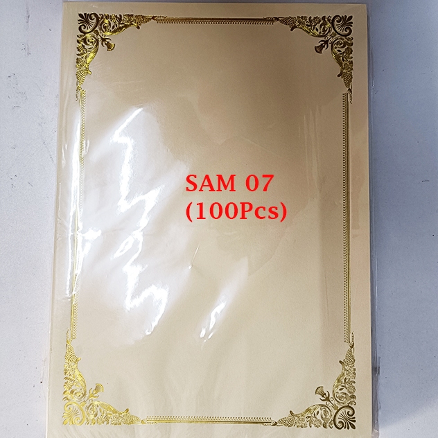 Kertas Sijil/ Certificate Paper 100Pcs/20Pcs 160gsm | Shopee Malaysia