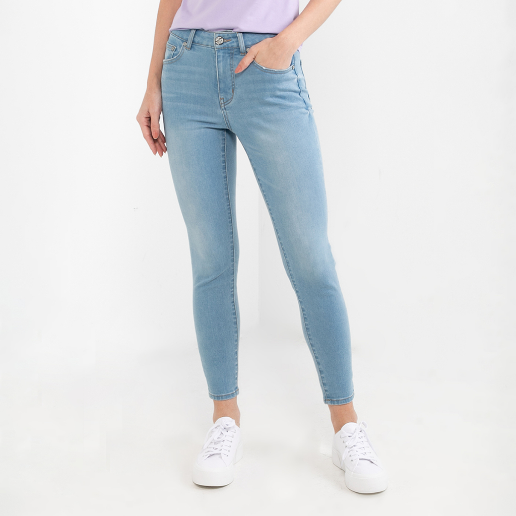 ELLE Apparel High-Rise Slim Fit Stretchable Washed Off Jeans ES100686 ...