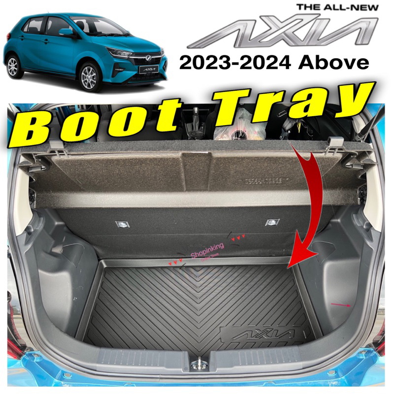 Perodua Axia New 2023-2025 Above Car Rear Boot Tray Luggage Cargo Trunk ...