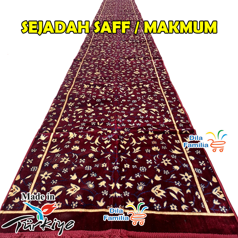 Sejadah Saff Makmum Corak Bunga Raudah Masjid Nabawi Madinah Untuk ...