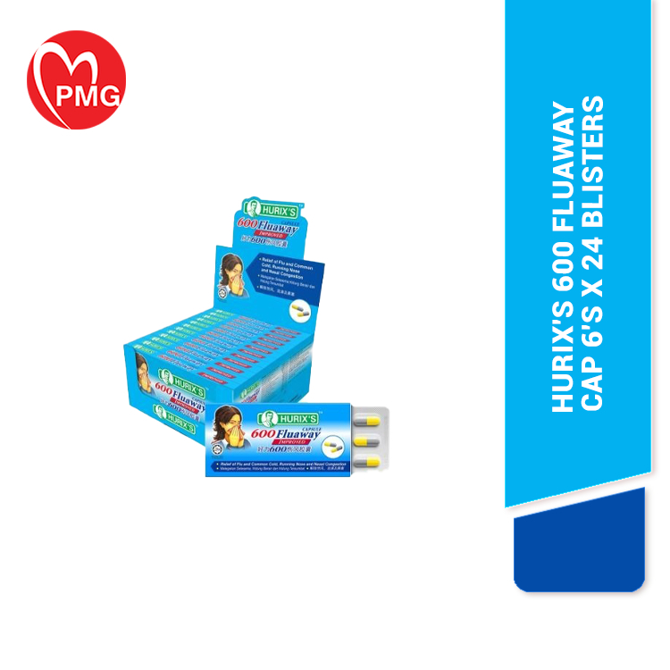 [PMG PHARMACY] Hurix's 600 Fluaway capsule 6's X 24 Blisters | Shopee ...