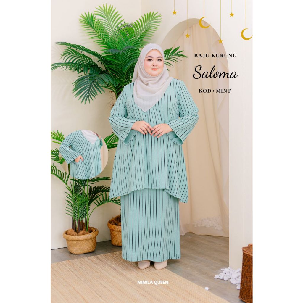 BAJU KURUNG SALOMA - RAYA 2024 | Shopee Malaysia