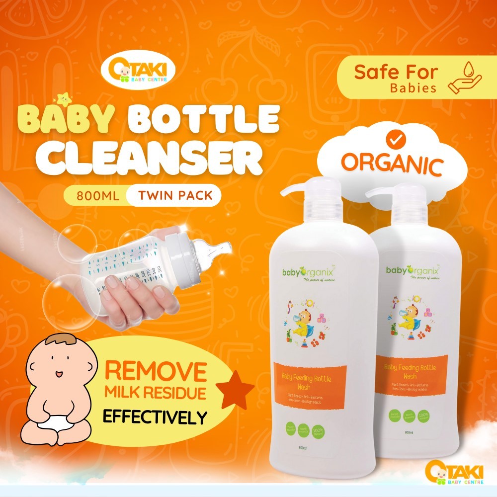 Baby Organix Baby Feeding Bottle Wash 800ml (Twin Pack) | Shopee Malaysia