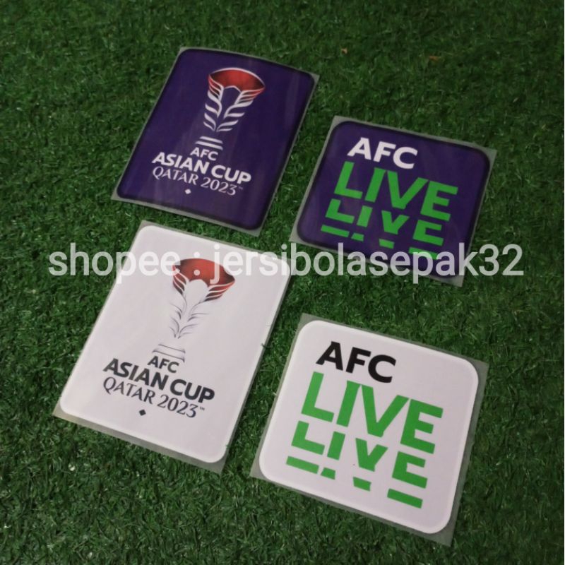 (PATCH : STICKER JERSEY MATERIAL) AFC ASIAN CUP 2023 QATAR & AFC LIVE ...