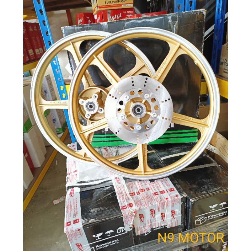 SPORT RIM AR80 KAWASAKI GENIUNE PARTS 1.40X18INCH ENKEI FULL CHOP RXZ ...