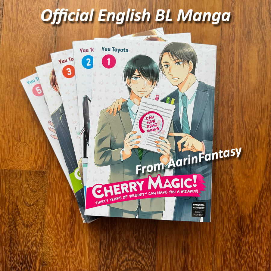 [OFFICIAL ENGLISH BL MANGA SET] Cherry Magic! Thirty Years of Virginity ...