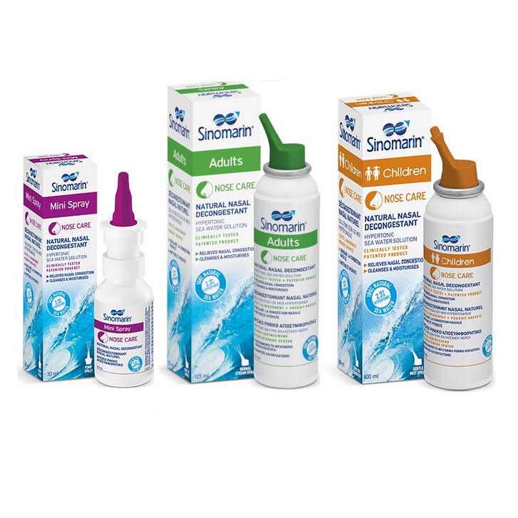 Sinomarin Natural Nasal Decongestant Spray Hypertonic Sea Water ...