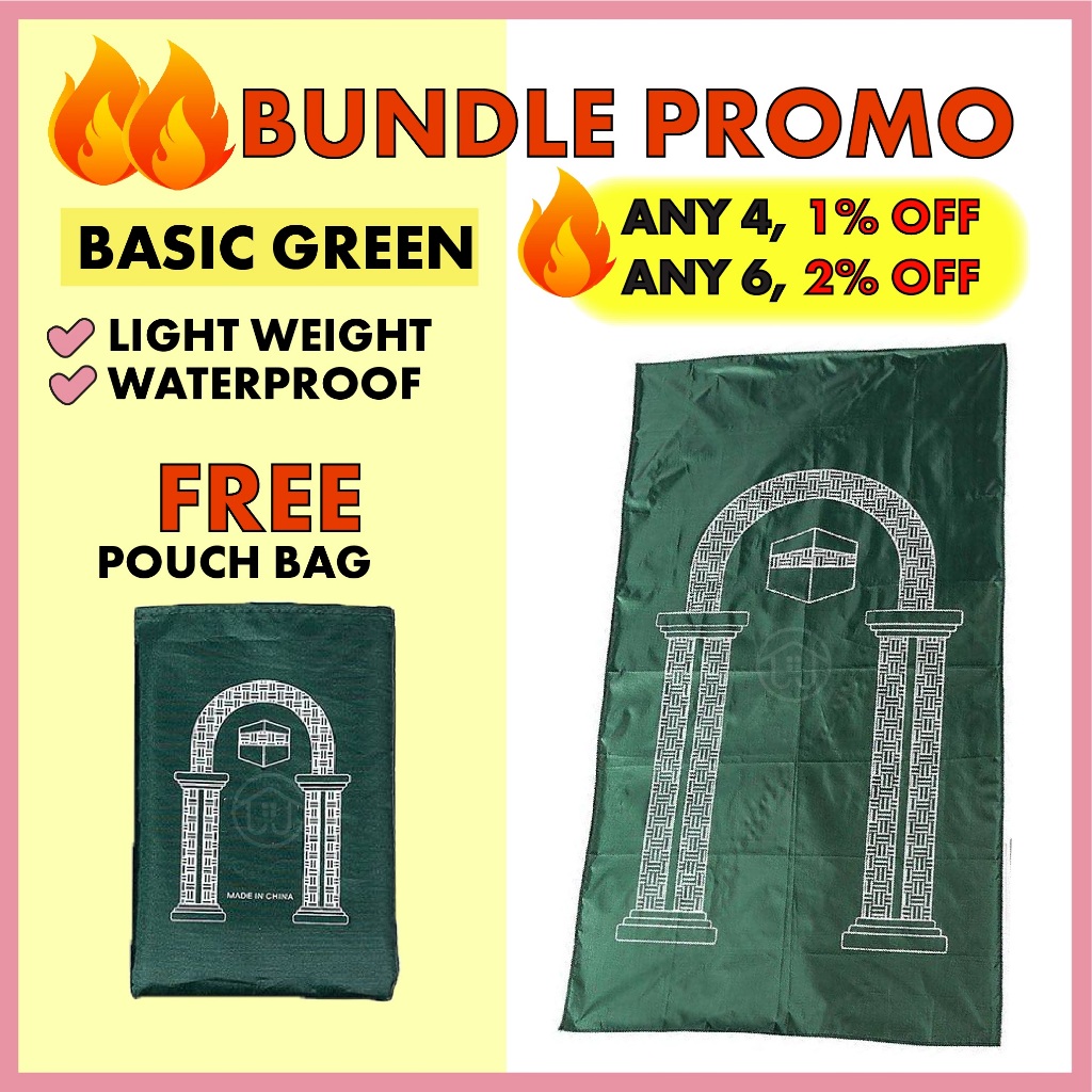 Ramadan Travel Prayer Mat with Compass/Sejadah Saiz Poket Bag/Sejadah ...