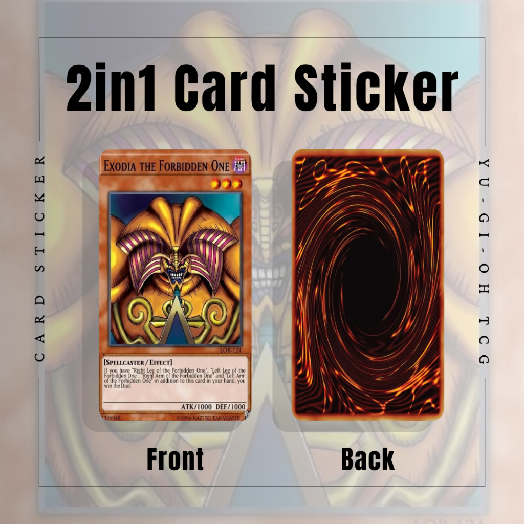 YUGIOH TCG 2IN1 CARD STICKER - TNG CARD / NFC CARD / ACCESS CARD ...