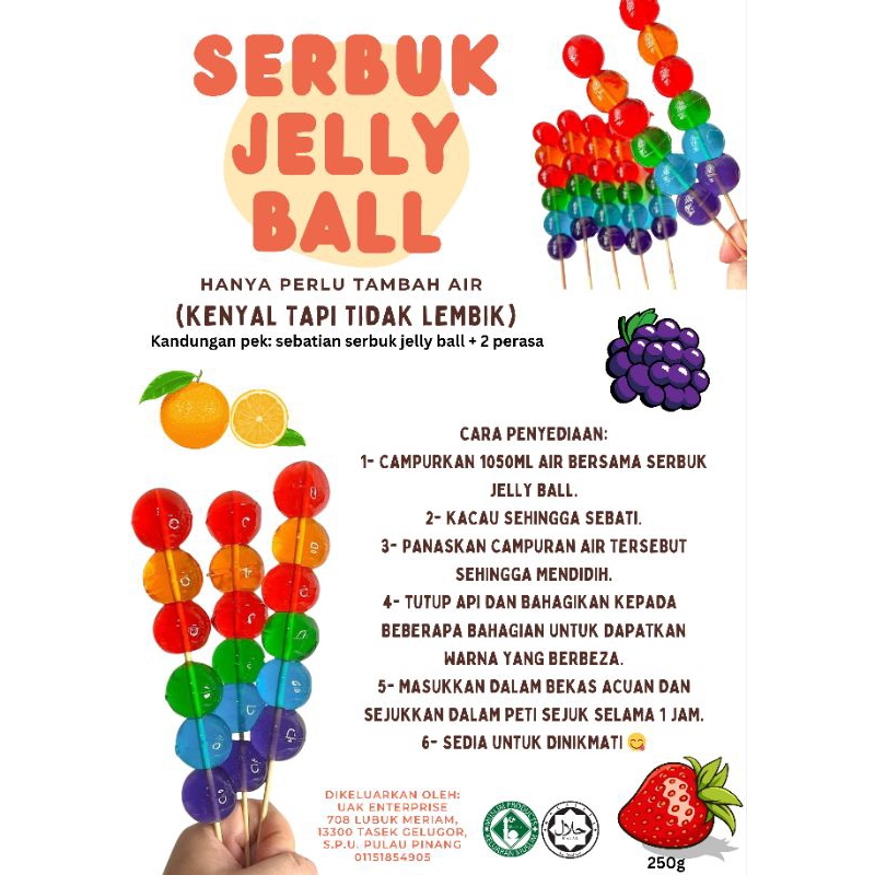 Serbuk jellyball viral readymade - kenyal tapi tidak lembik - bukan ...