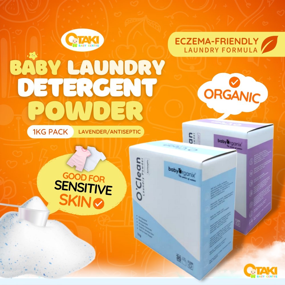 Baby Organix Antibacterial O’Clean Laundry Powder Detergent 1kg Safest ...