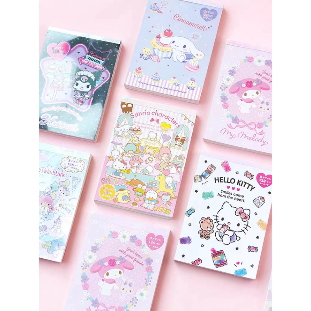 Sanrio Notepad/ Sanrio Memo/ Kuromi/ Melody/ Twin Stars/ CInnamoroll ...