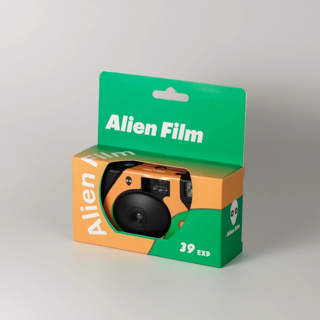 35mm Colour Alien Single Use Colour Film Camera 250D 500T 39 Shots ...