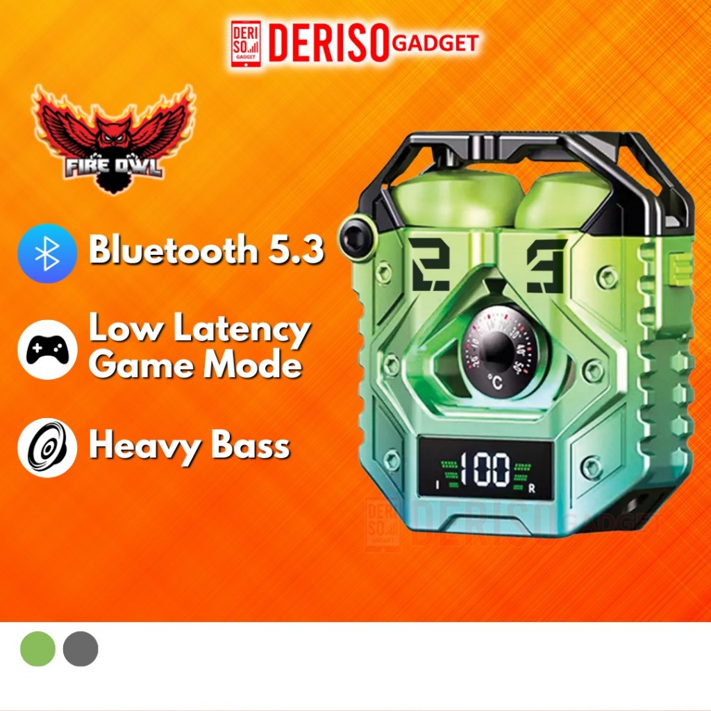 FIRE OWL Noise Cancelling Earbuds F29Huntsman Fon telinga Earphone ...