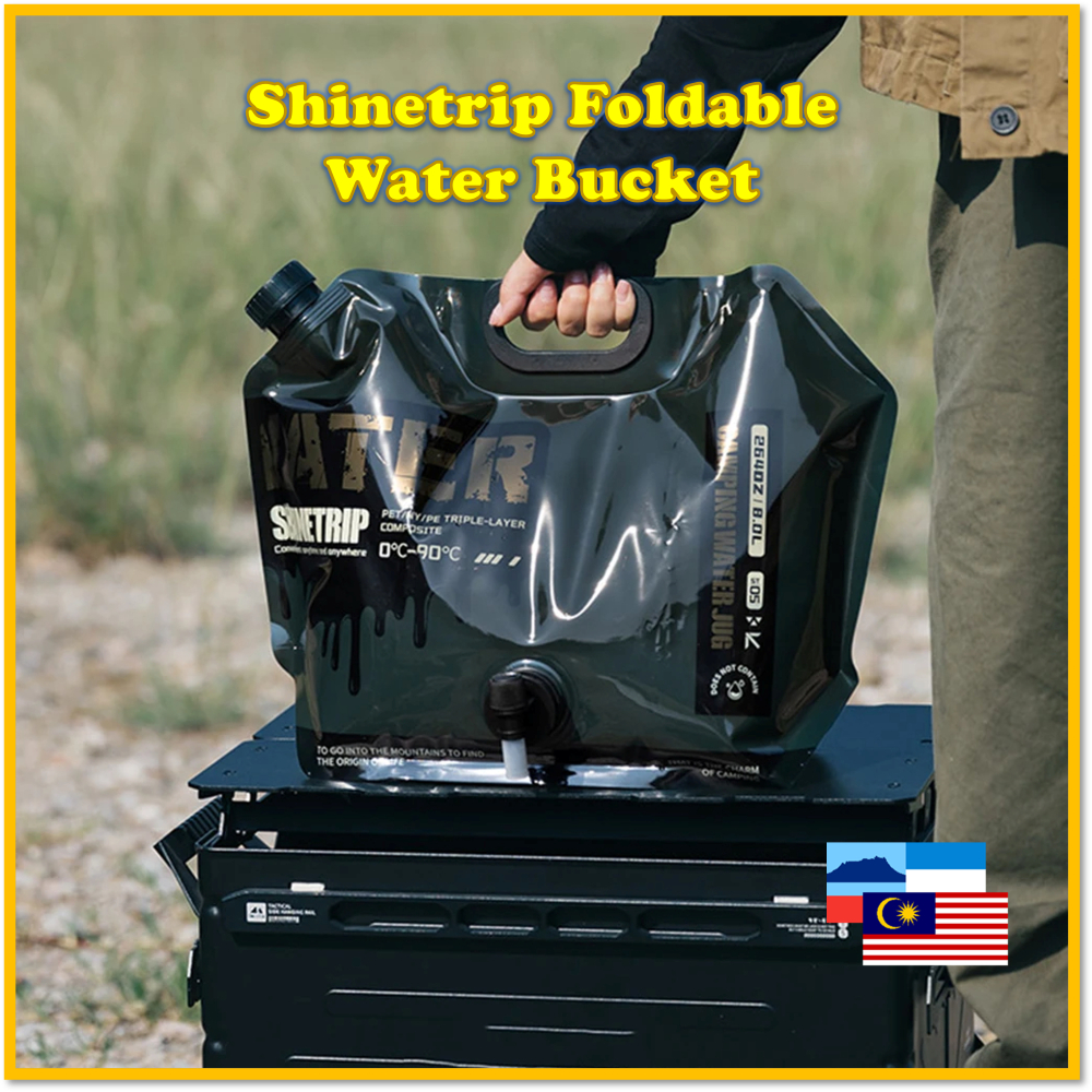 [SABAH] ShineTrip Camping Foldable Portable Water Tank Water Bucket 8L ...