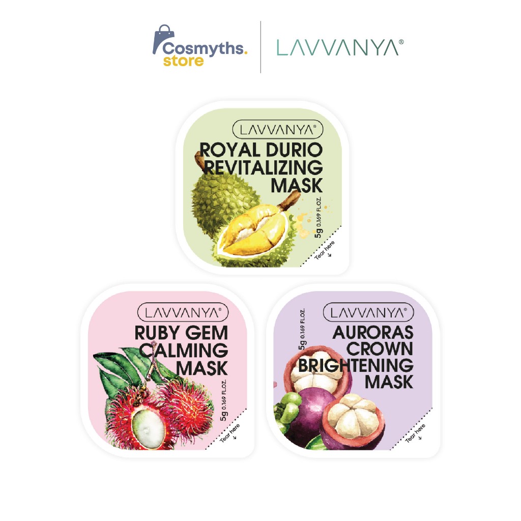 LAVVANYA Tropical Fruits Facial Mask - Durian, Rambutan & Mangosteen ...