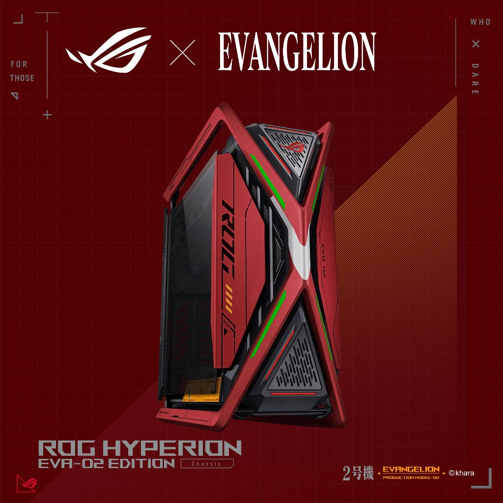 ASUS ROG x EV-02 (EVANGELION EDITION) MOUSE/KEYBOARD/MOUSE PAD ...
