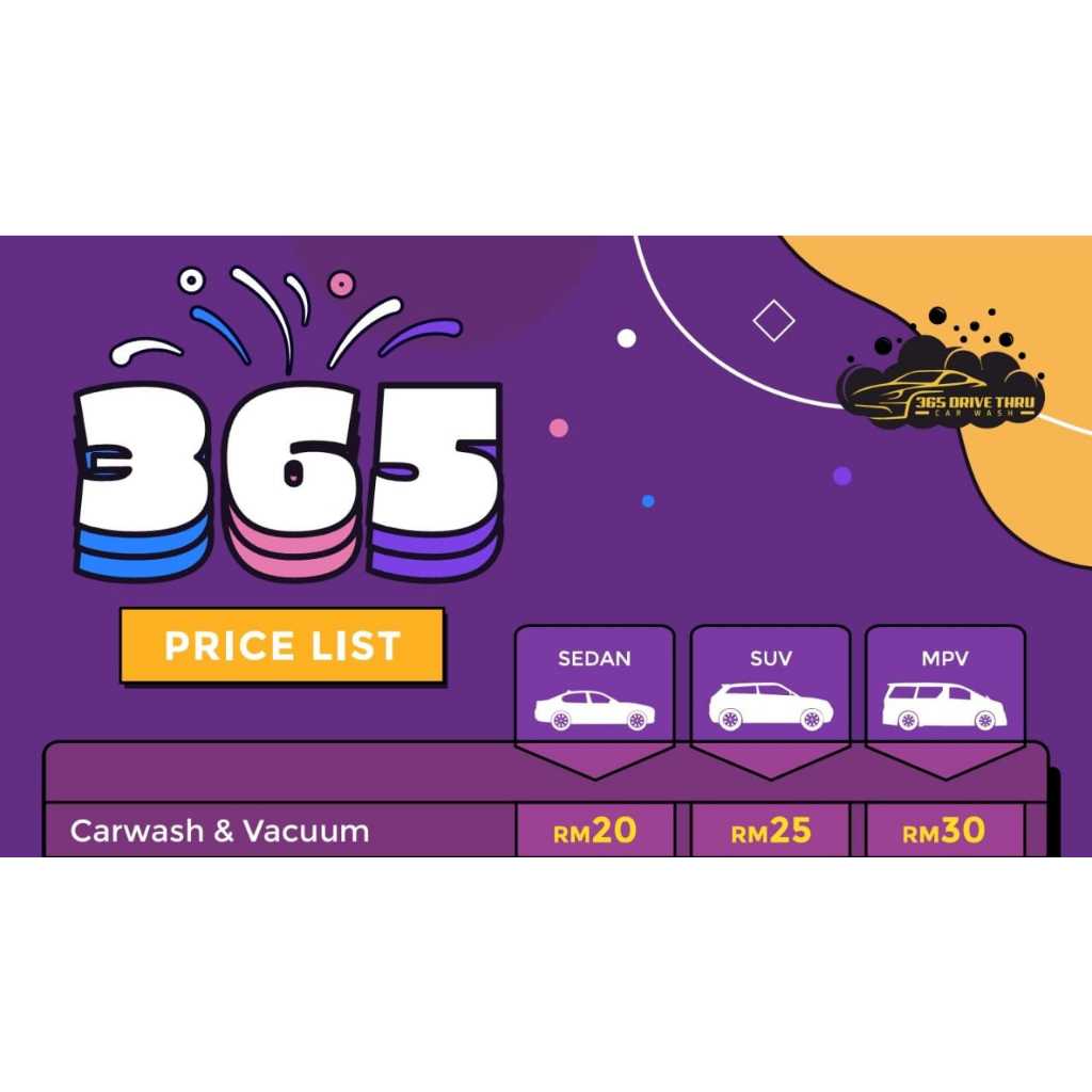 365 Car Wash + vacuum | Shopee Malaysia