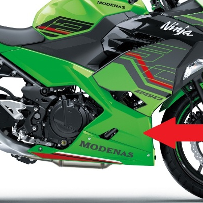 Coverset Kawasaki/Modenas Ninja 250 Side Middle Fairing | Shopee Malaysia