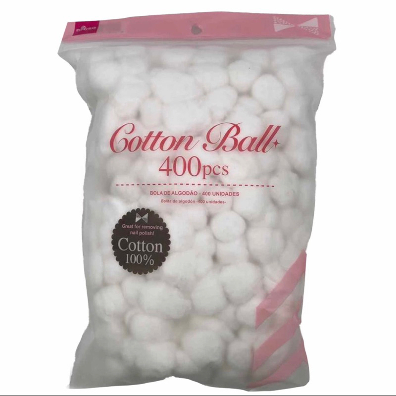 [DAISO] Cosmetic Cotton Balls (400 Pcs) | Shopee Malaysia