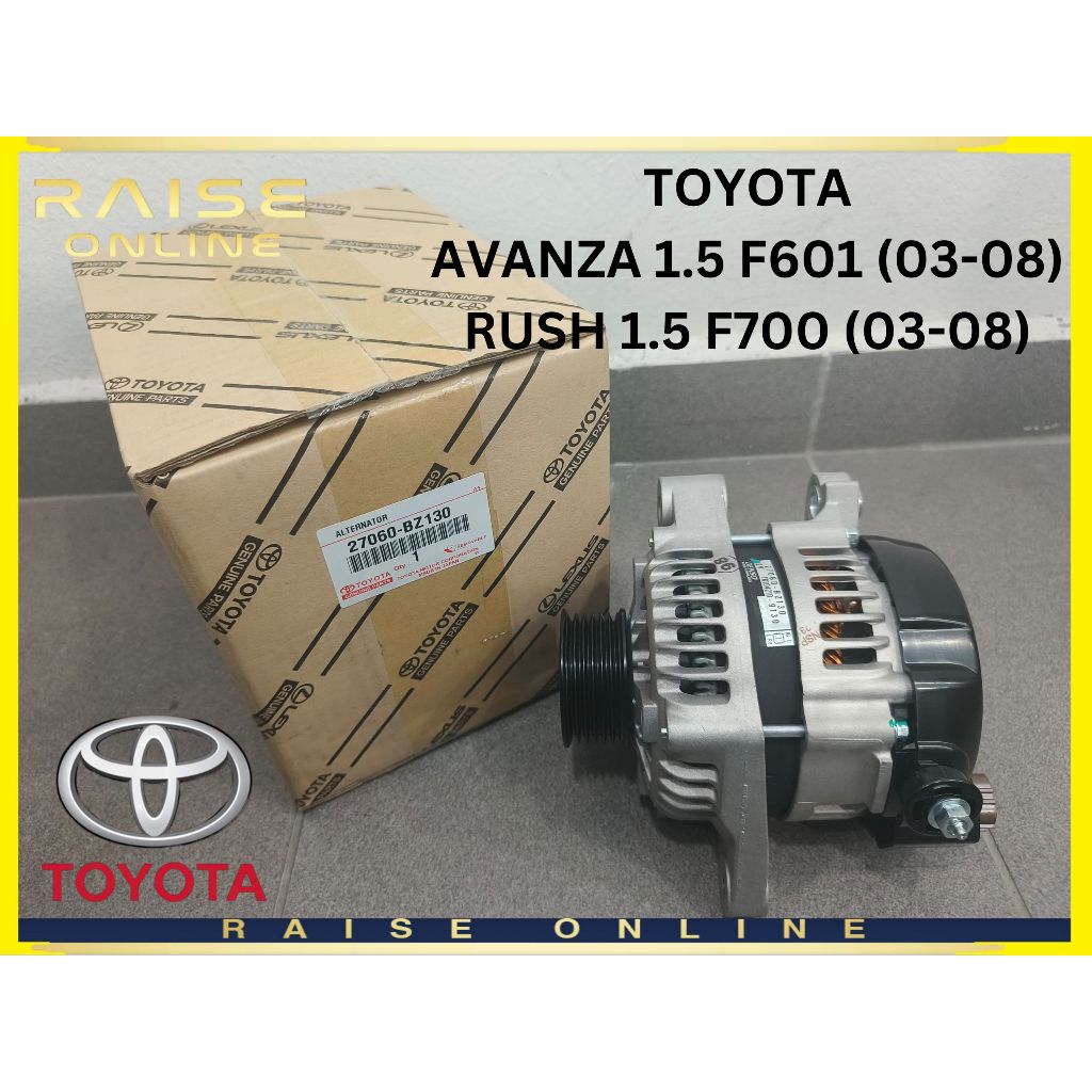 ( 100% ORIGINAL ) TOYOTA AVANZA 1.5 F601 RUSH 1.5 F700 ALTERNATOR 4PIN ...
