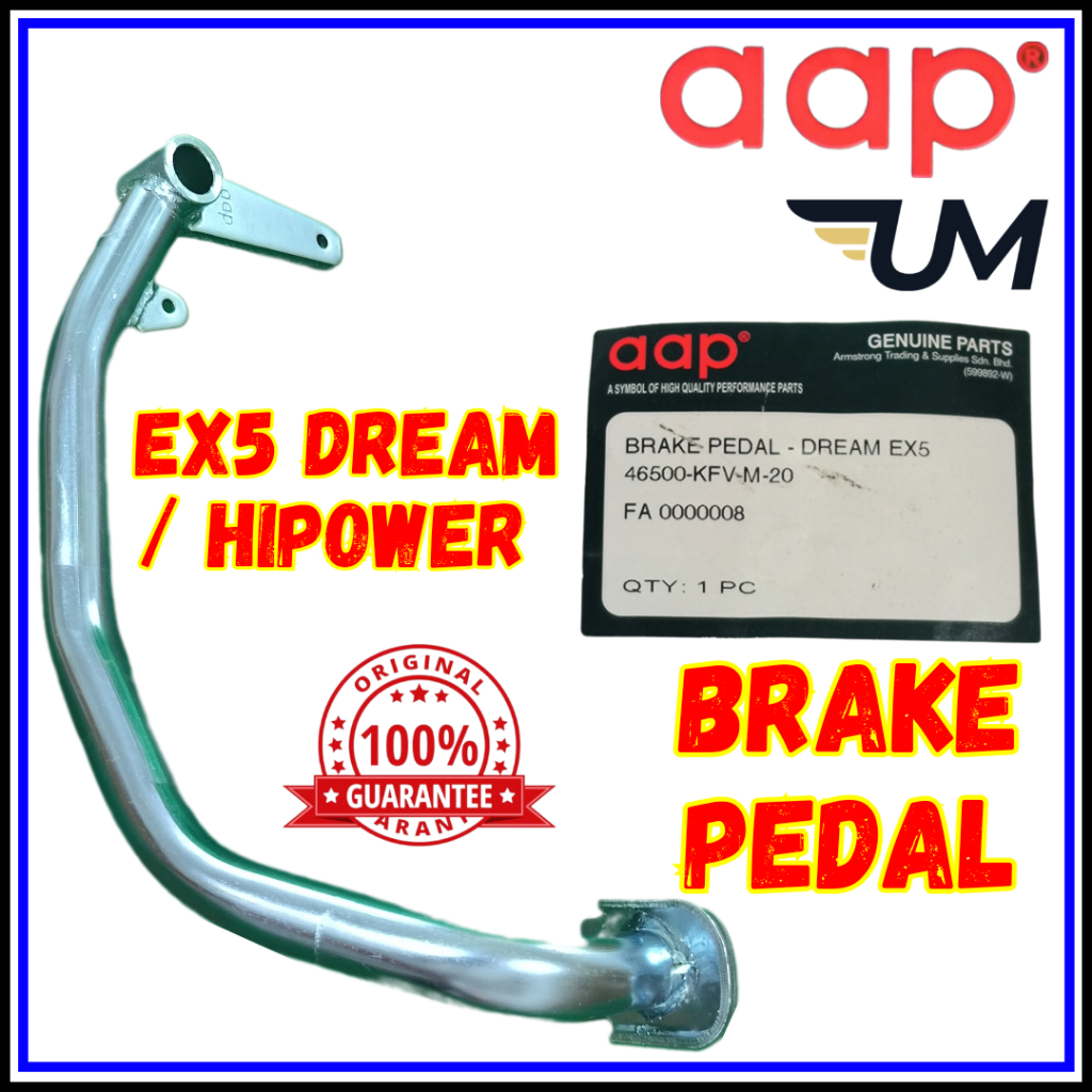 HONDA EX5 DREAM POWER PEDAL BRAKE LEVER 100% ORIGINAL 46500-KFV-M20 AAP ...