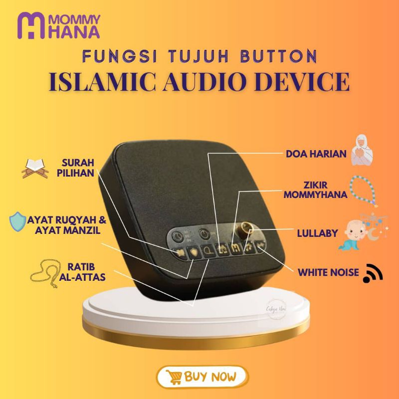 Islamic Audio Device Mommyhana | Lullaby | White Noise | Al Quran Ratib ...