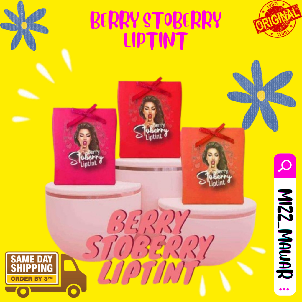 🔥CLEARANCE🔥 BERRY STOBERRY LIPTINT ORIGINAL HQ 💯 3 COLOUR | Shopee Malaysia