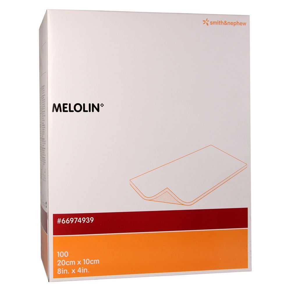Smith & Nephew Melolin Low Adherent Absorbent Pads 20cm x 10cm 100's ...