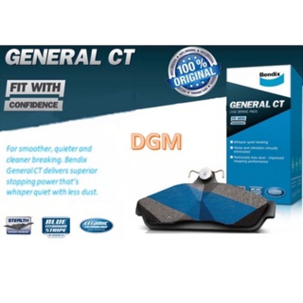 Bendix General CT Rear Brake Pad (DB2357GCT) - Nissan X-Trail T32 Hybrid 2016-2023y (Electric ...
