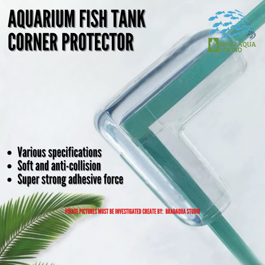 AQUARIUM Fish Tank Corner Protector Fish Tank Edges Protector Clear ...
