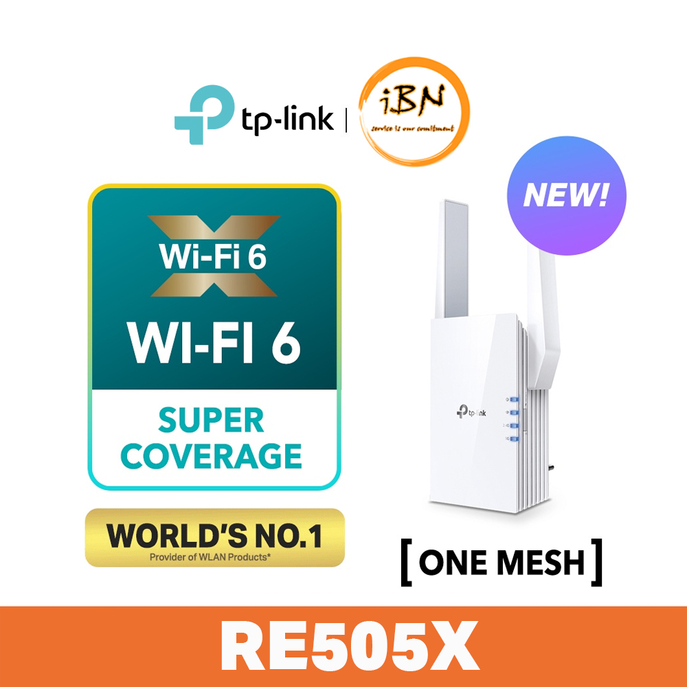 TP-Link RE505X / RE605X / RE705X AX1500/AX1800 /AX3000 Onemesh AX Wi-Fi ...