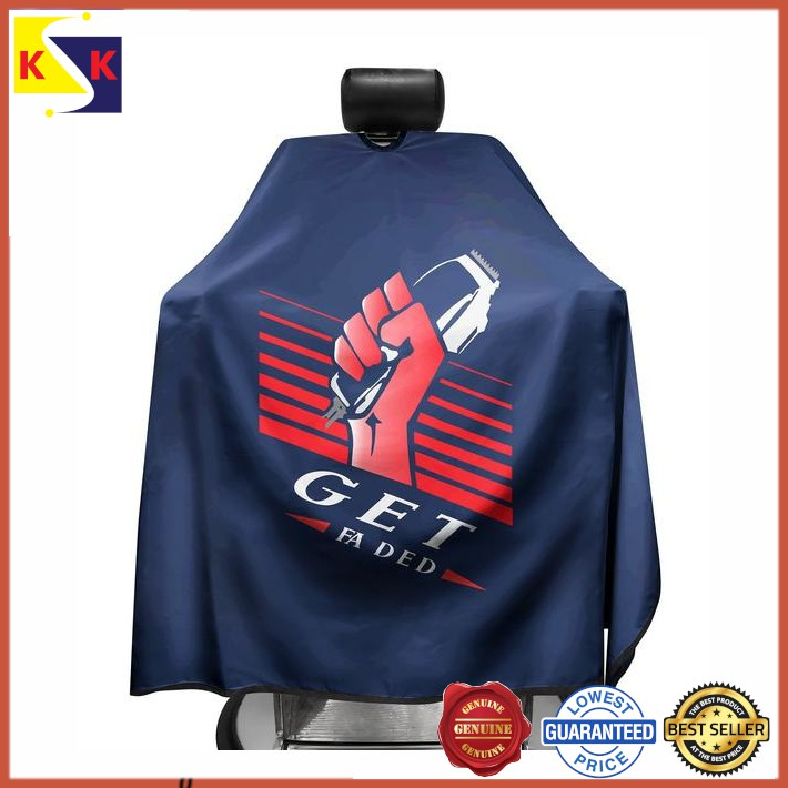 GET FADED Navy Blue Barber Cape! - Hair Cutting Cape Stylist and ...