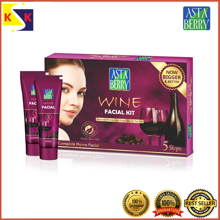 ASTA BERRY Wine Facial Kit | 5 Steps 300g | Shopee Malaysia
