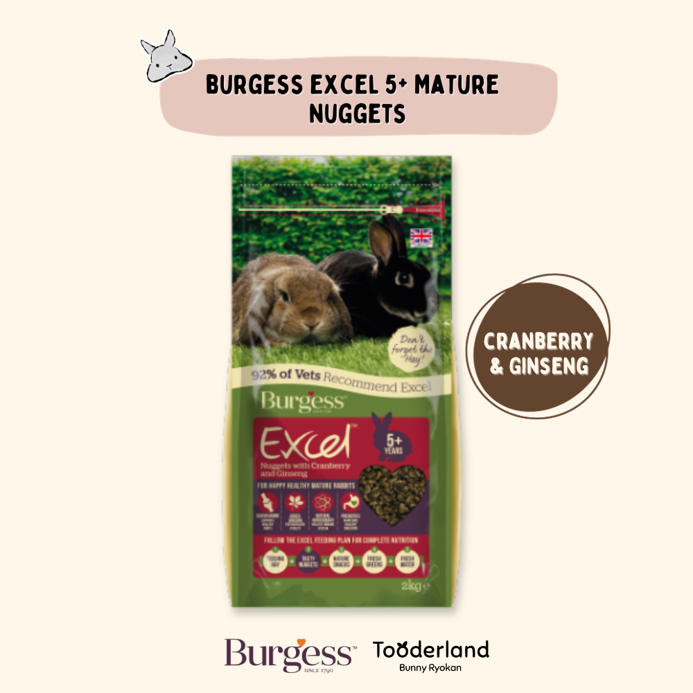 Burgess Excel Mature Rabbit Nuggets Pellets (Cranberry & Ginseng ...